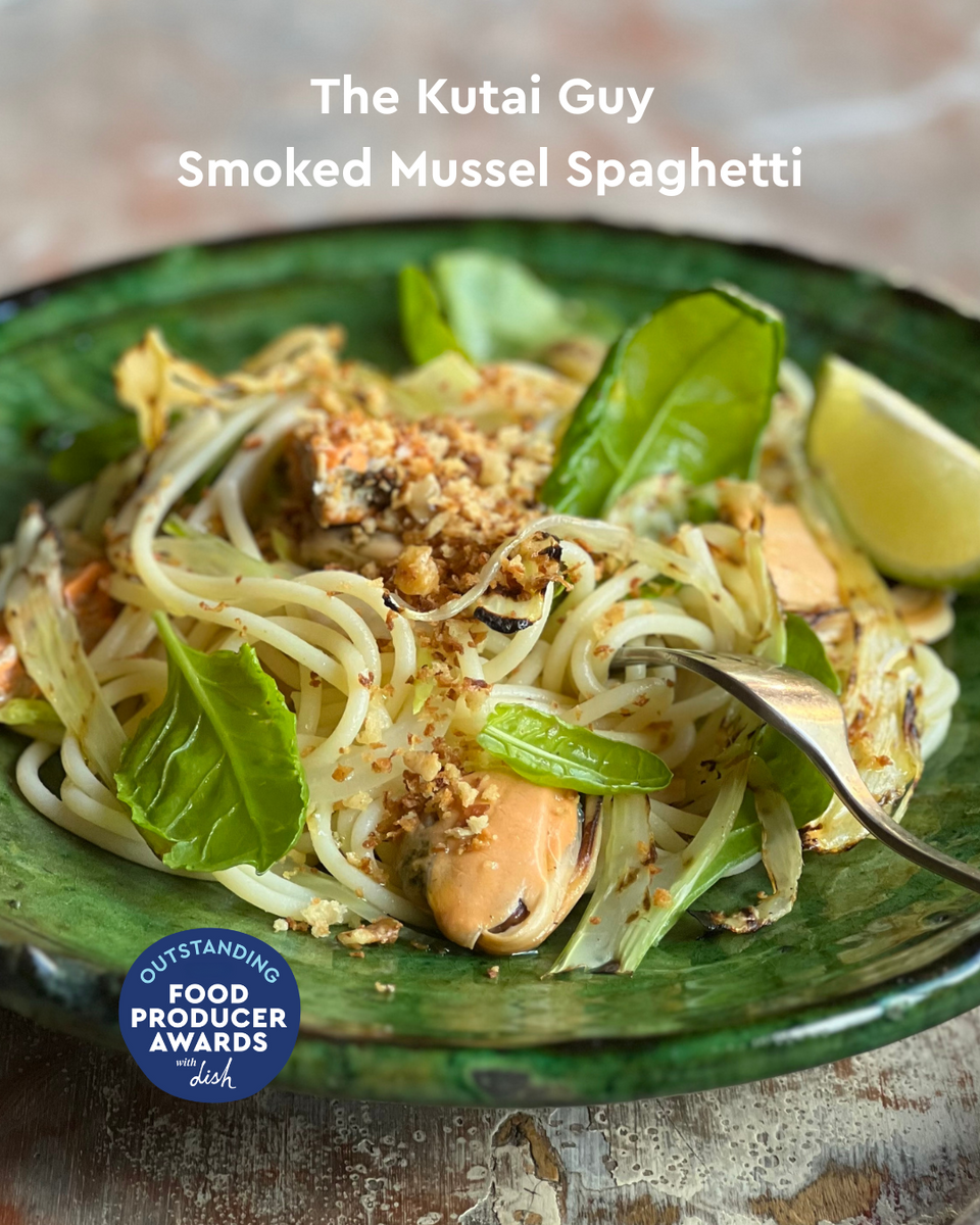 Outstanding Food Producer Awards Smoked Mussel Spaghetti Recipe ...